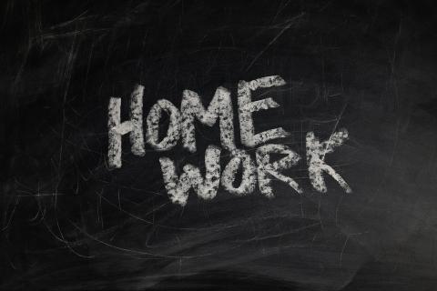 review of homework poem