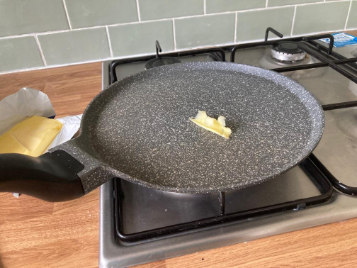 Pancake recipe instruction frame