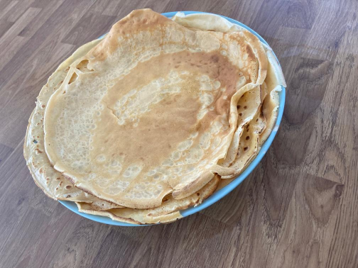 Pancake recipe instruction frame