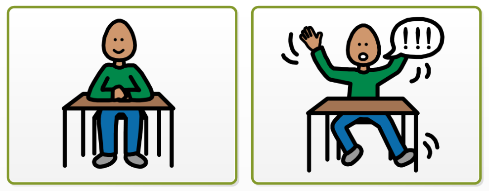 Appropriate behaviour in classroom