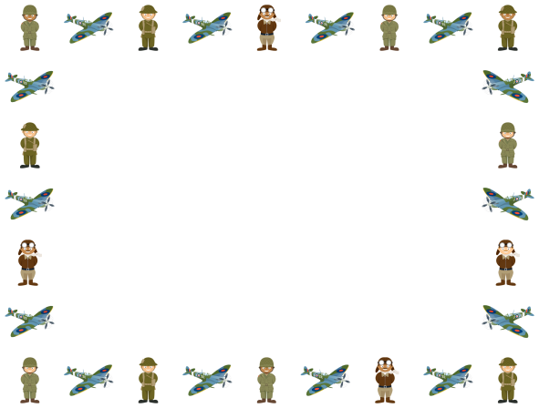 world war 2 poster border template 2