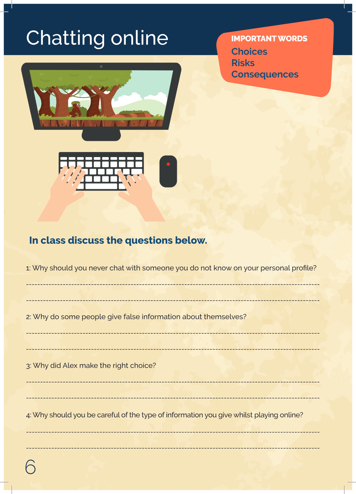 Year 6 Being smart online