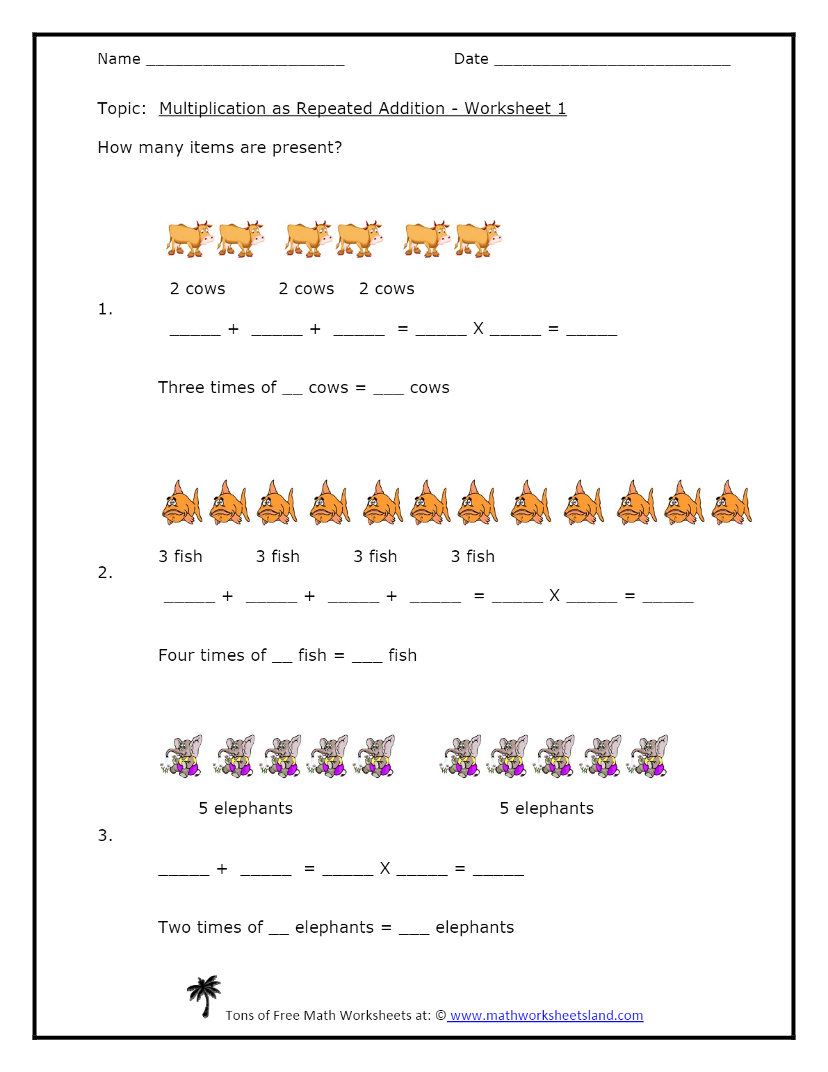Repeated Addition x 3